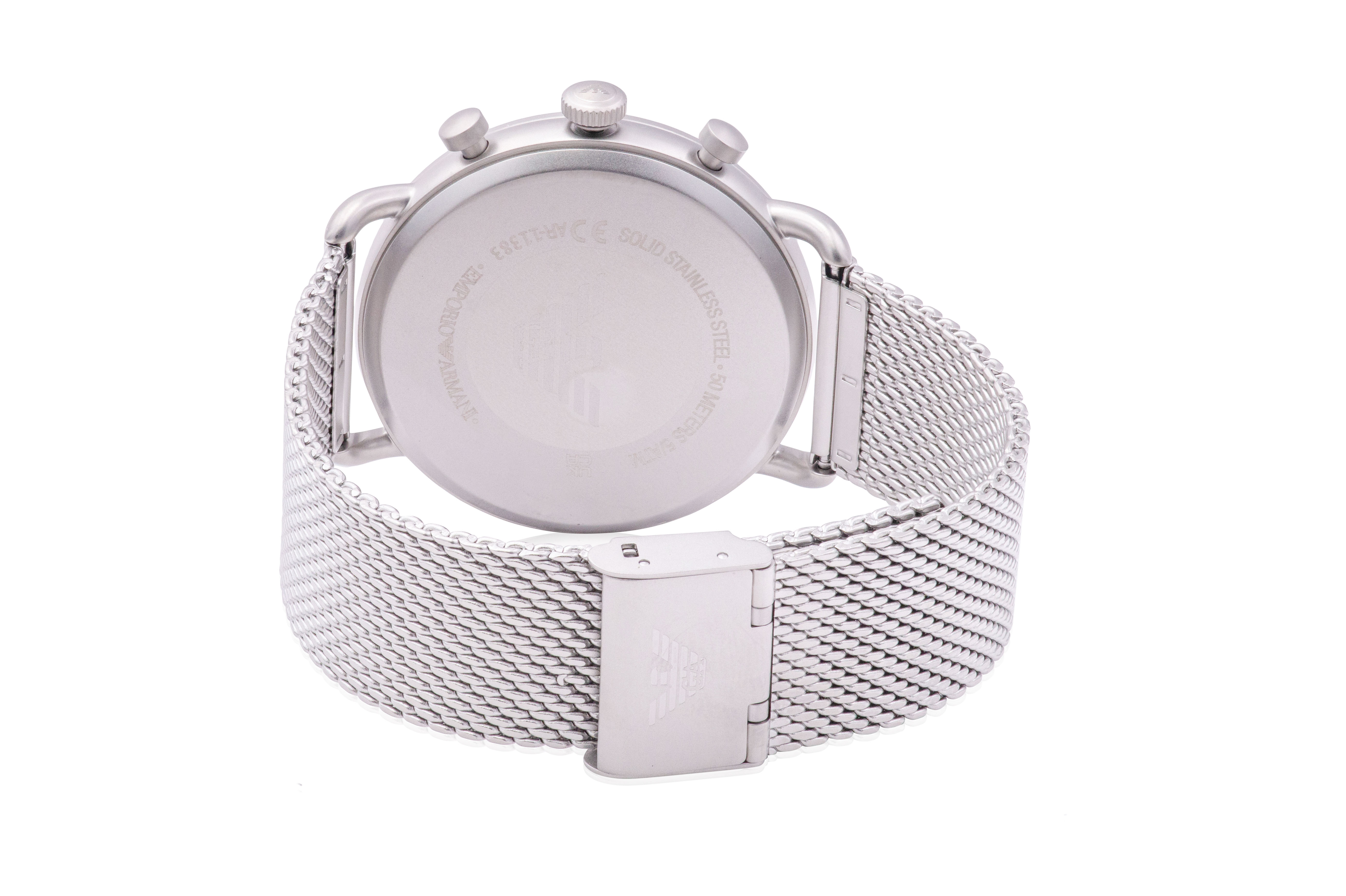 Emporio Armani Mesh Stainless Steel Mens Watch AR11383 723763296236 | eBay