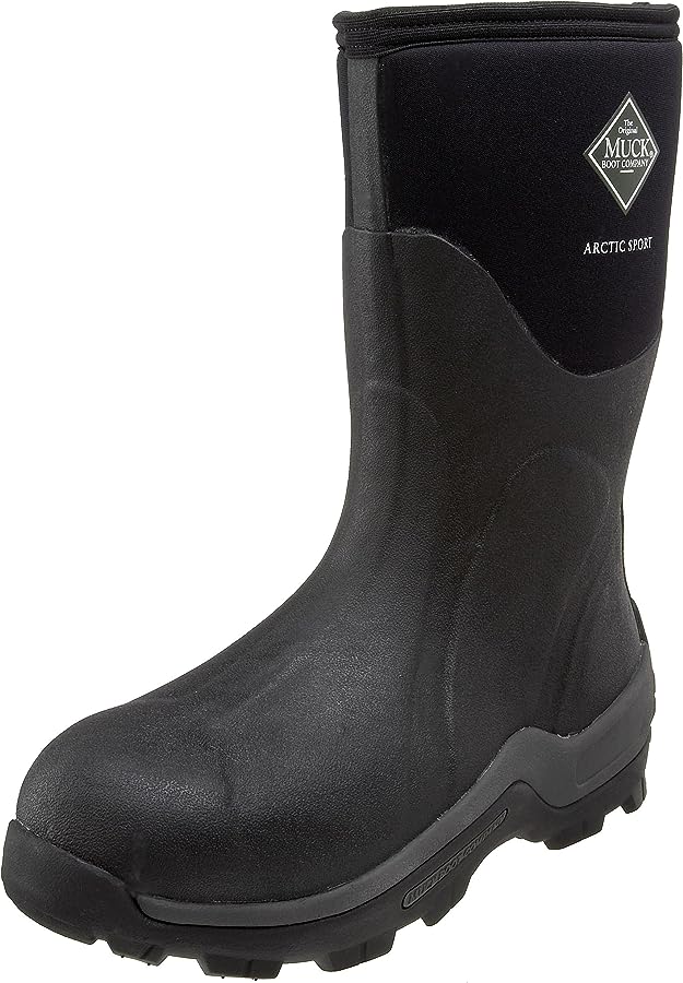 Muck Boot Mens Arctic Sport Mid Insulated Waterproof Boot - Black | eBay